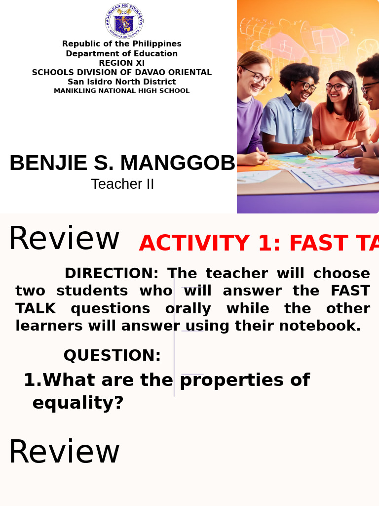 Solving Algebraic Equation Applying PE | PDF