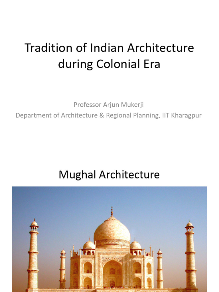Colonial Indian Architecture | PDF