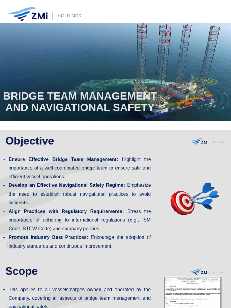 1. Bridge Team Management and Navigational Safety. | PDF | Navigation | Regulatory Compliance