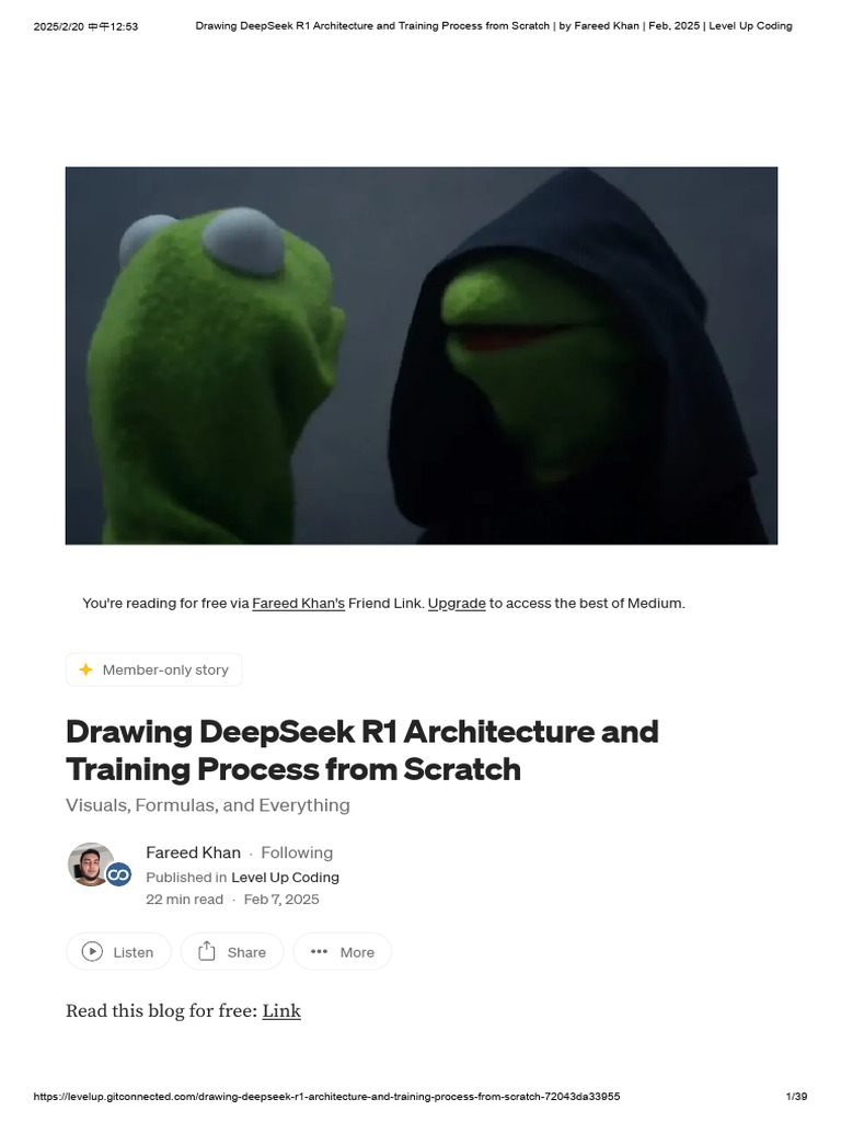 Drawing DeepSeek R1 Architecture and Training Process From Scratch - by Fareed Khan - Feb, 2025 ...