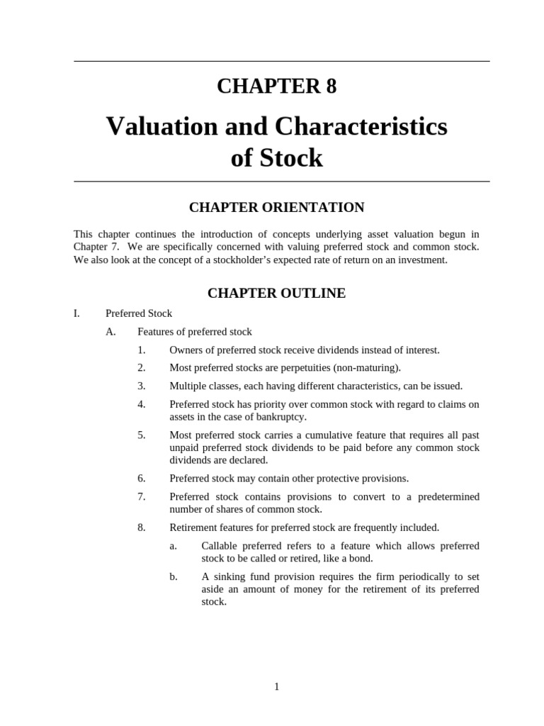 Valuation of Stocks Practice Questions | PDF | Stocks | Preferred Stock