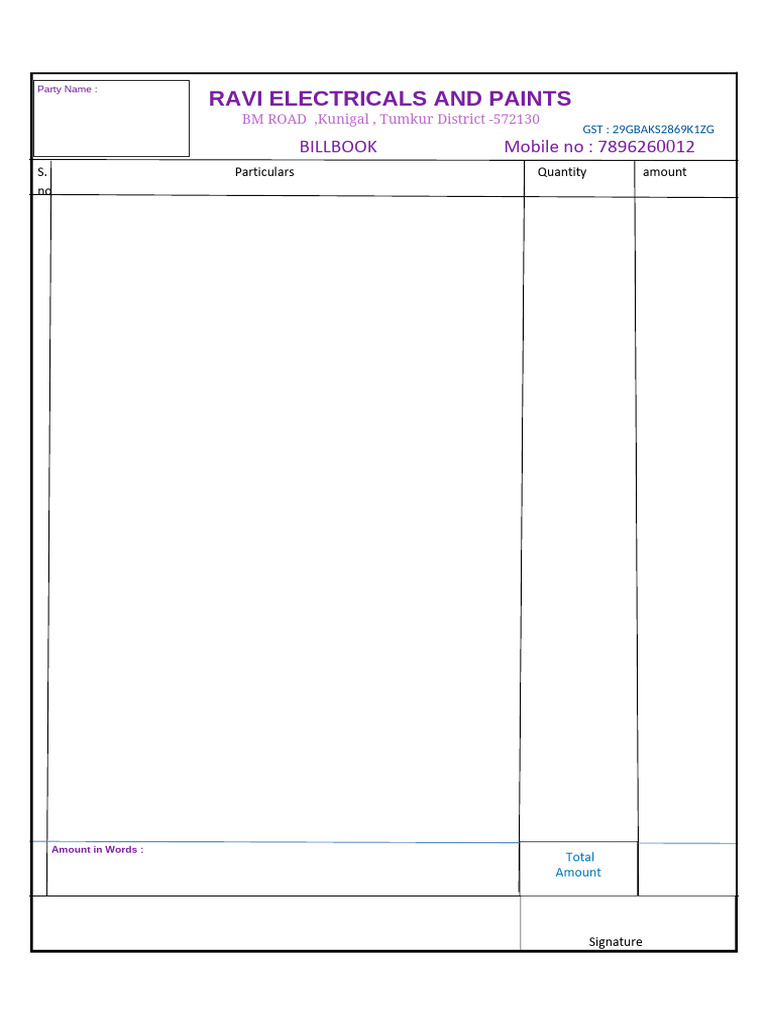 Water Tank Bill | PDF