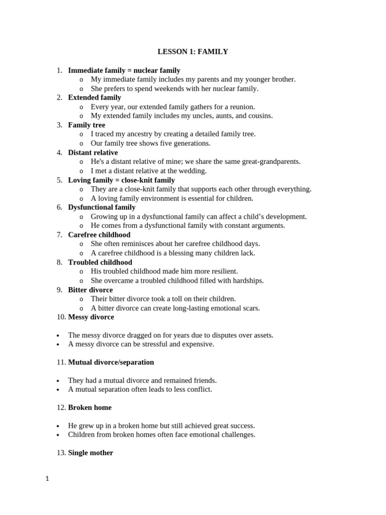 Understanding Family Dynamics and Relationships | PDF | Child Custody ...