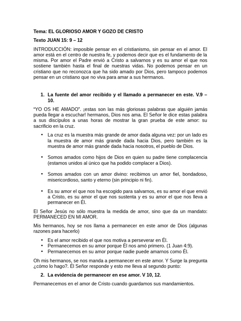 El Gozo de Amar en Cristo | PDF | Cristo (título) | Amor