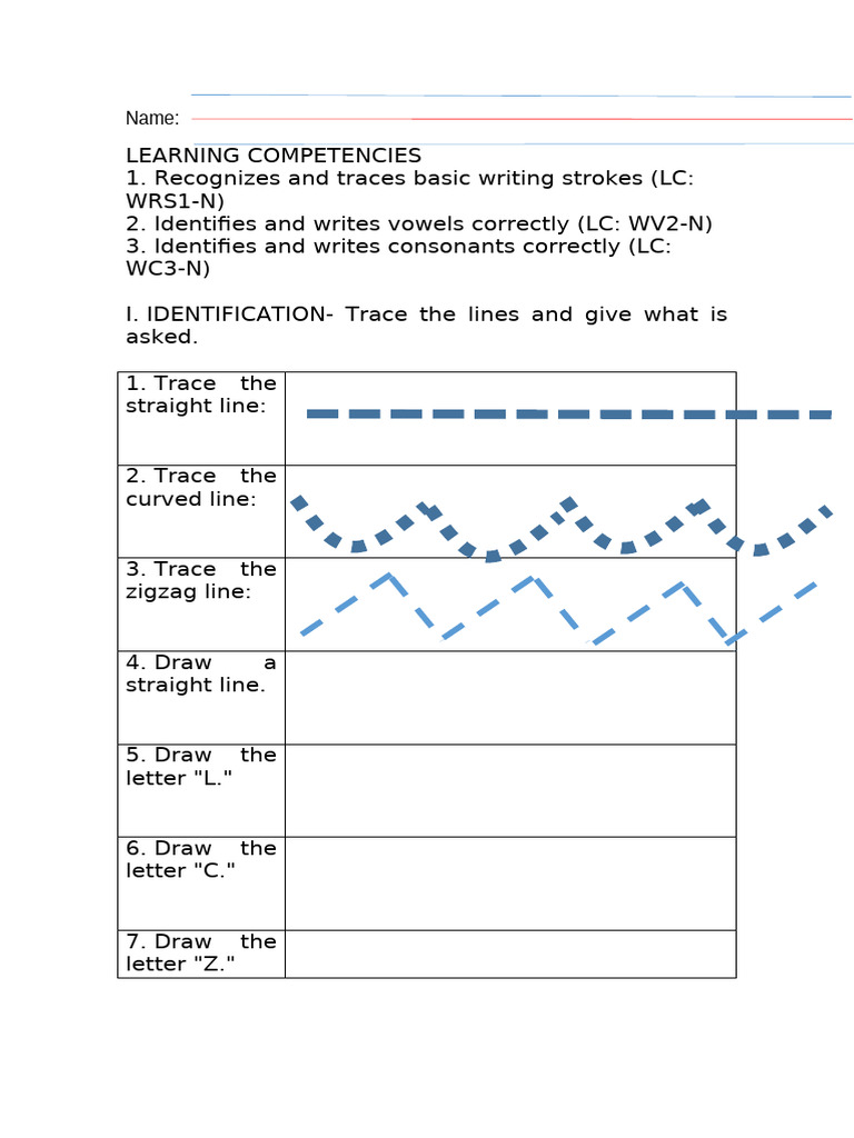Early Writing Skills Assessment Guide | PDF