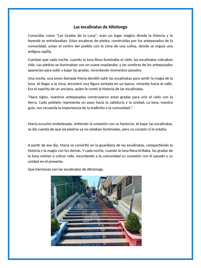 Leyendas de las Escalinatas de Altotonga | PDF