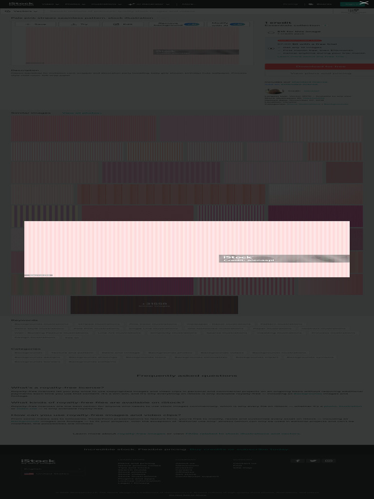 Pale Pink Stripes Seamless Pattern Stock Illustration - Download Image ...