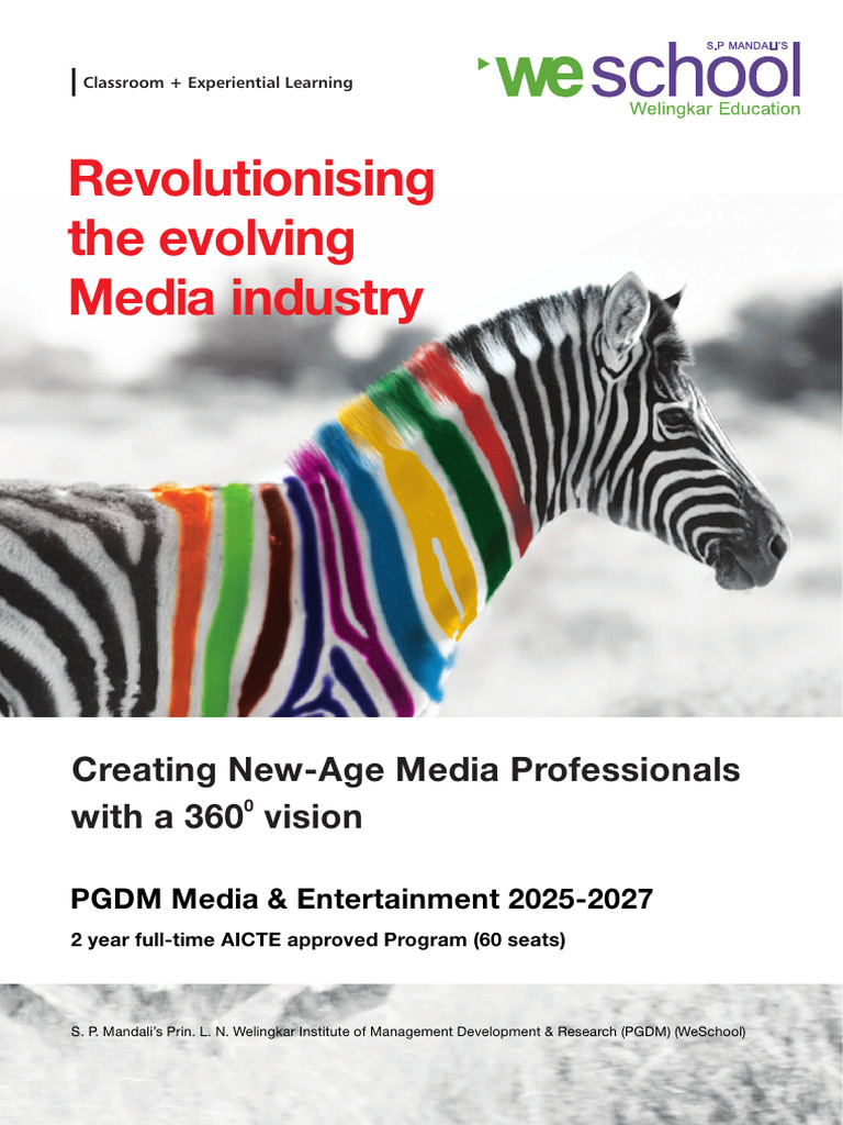 PGDM Media & Entertainment Brochure Final Dec 2024 V01 | PDF | Marketing | Pedagogy