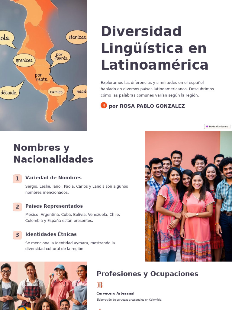 Apuntes de Video Diversidad-Linguistica-en-Latinoamerica | PDF | Maíz