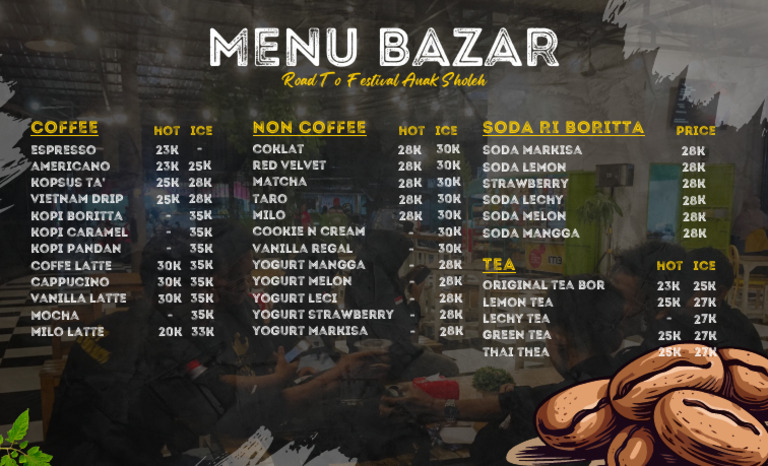 Bazar Menu Overview | PDF