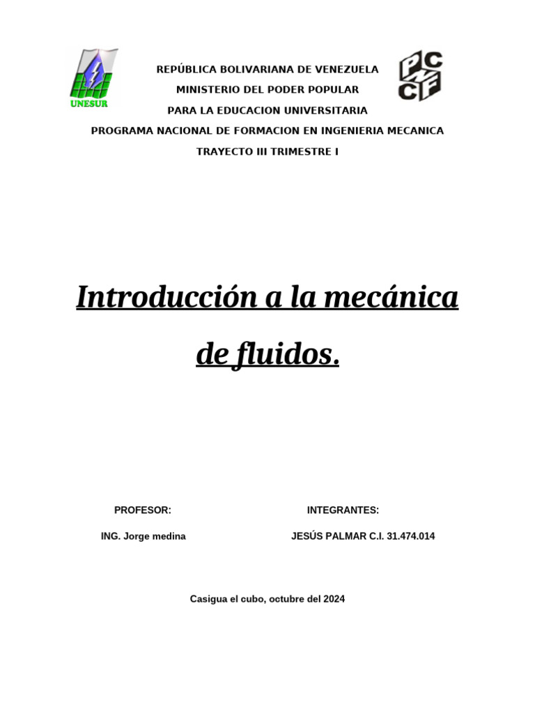 Introducción A La Mecanica de Fluidos. | PDF | Viscosidad | Líquidos