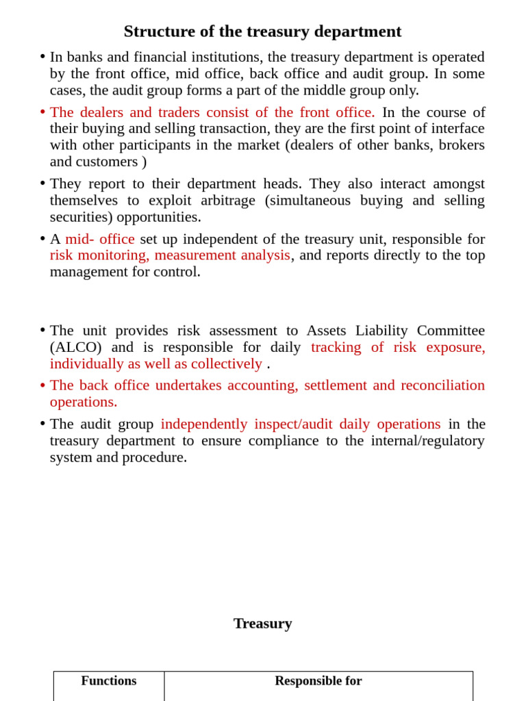 Chapter 2 Treasury Organization and Structure | PDF | Foreign Exchange Market | Financial Risk