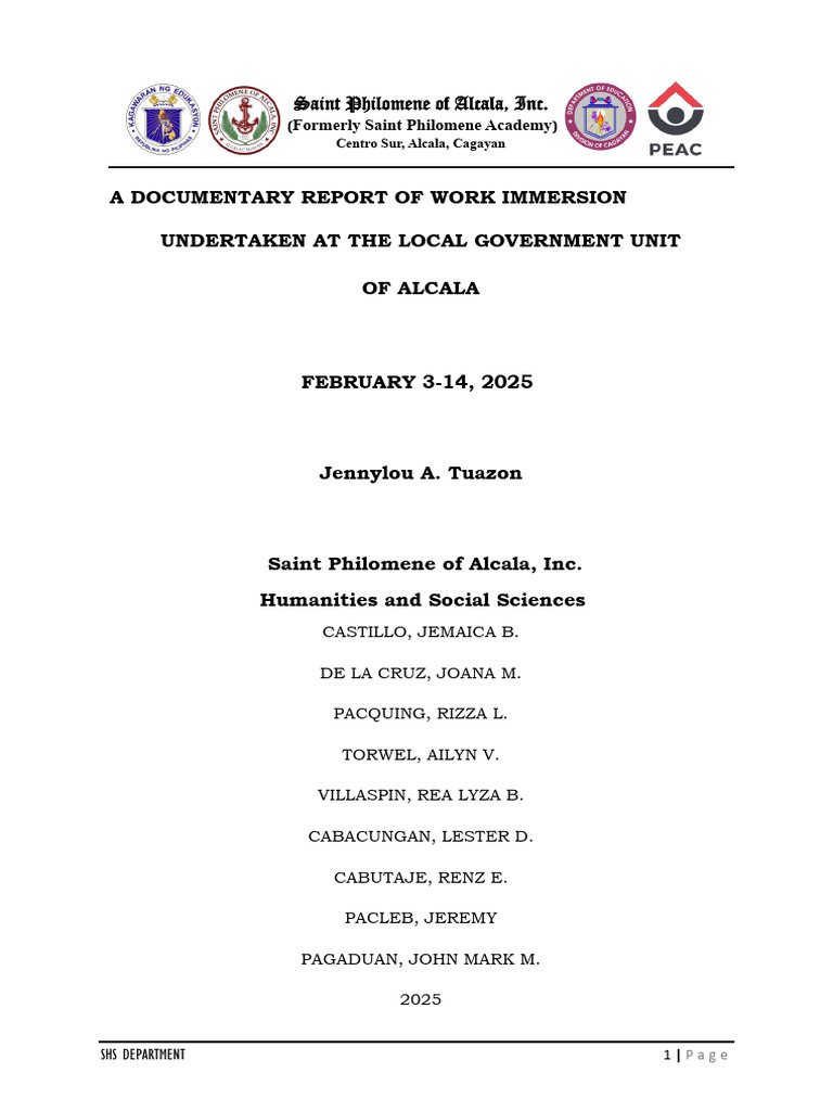 Work Immersion Final | PDF