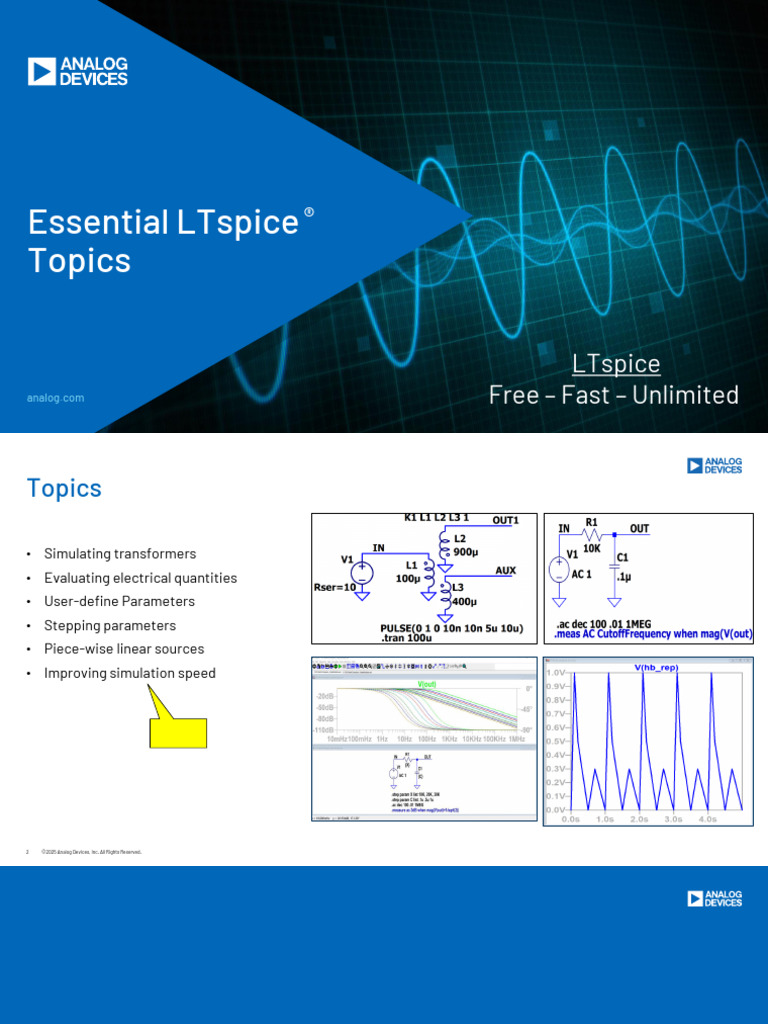LTspice Essentials for Circuit Simulation | PDF | Inductance | Spice