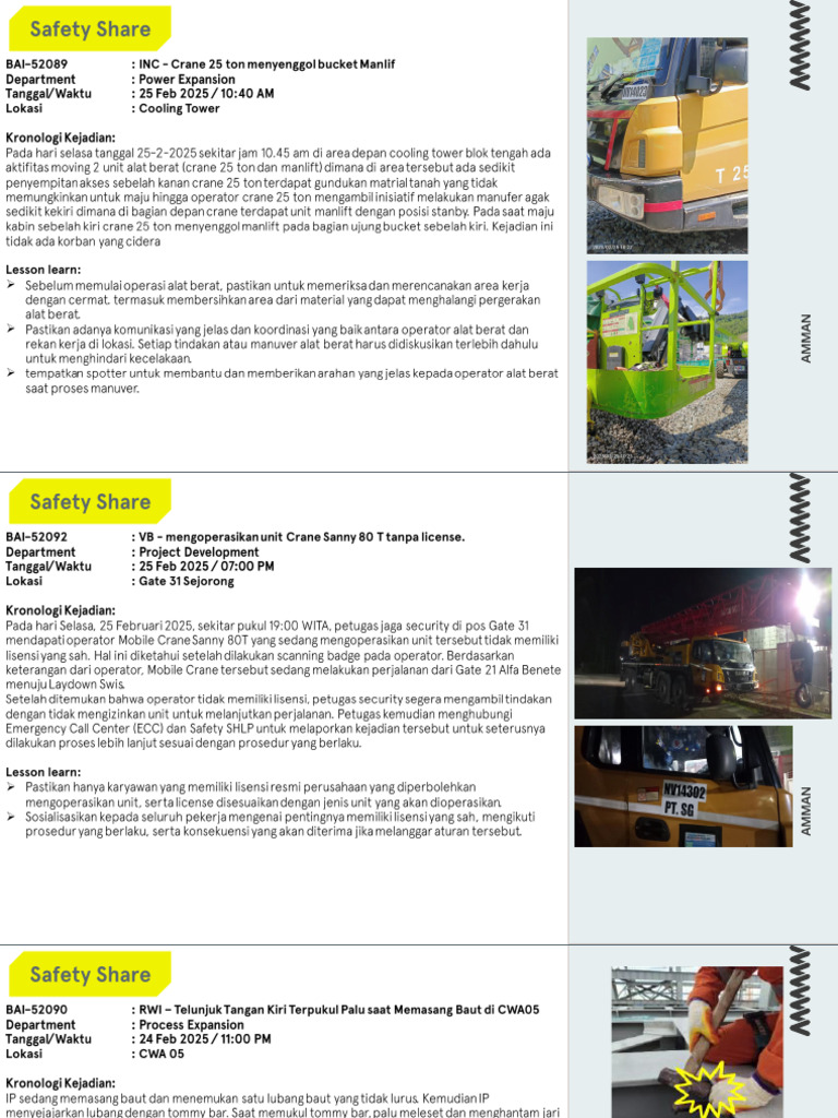 Safety Share _ 26 Februari 2025 | PDF