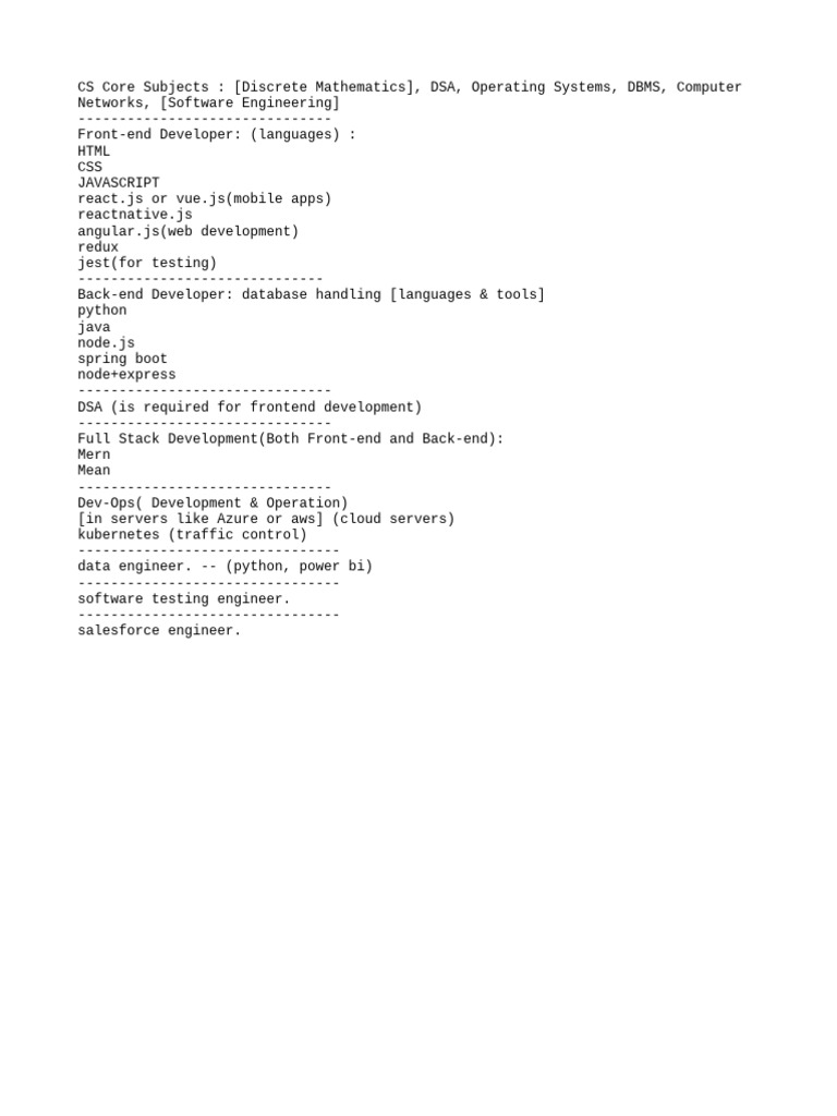 CS Core Subjects (Discrete Mathema | PDF