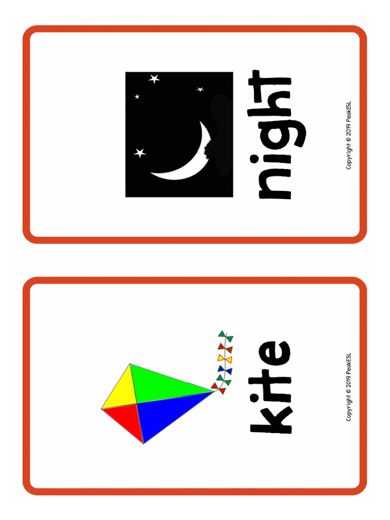 LongVowel Flashcards Long I | PDF