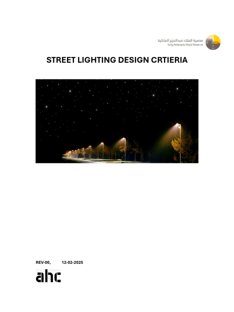 23013-AHC-Street Lighting Design Criteria | PDF | Lighting | Street Light