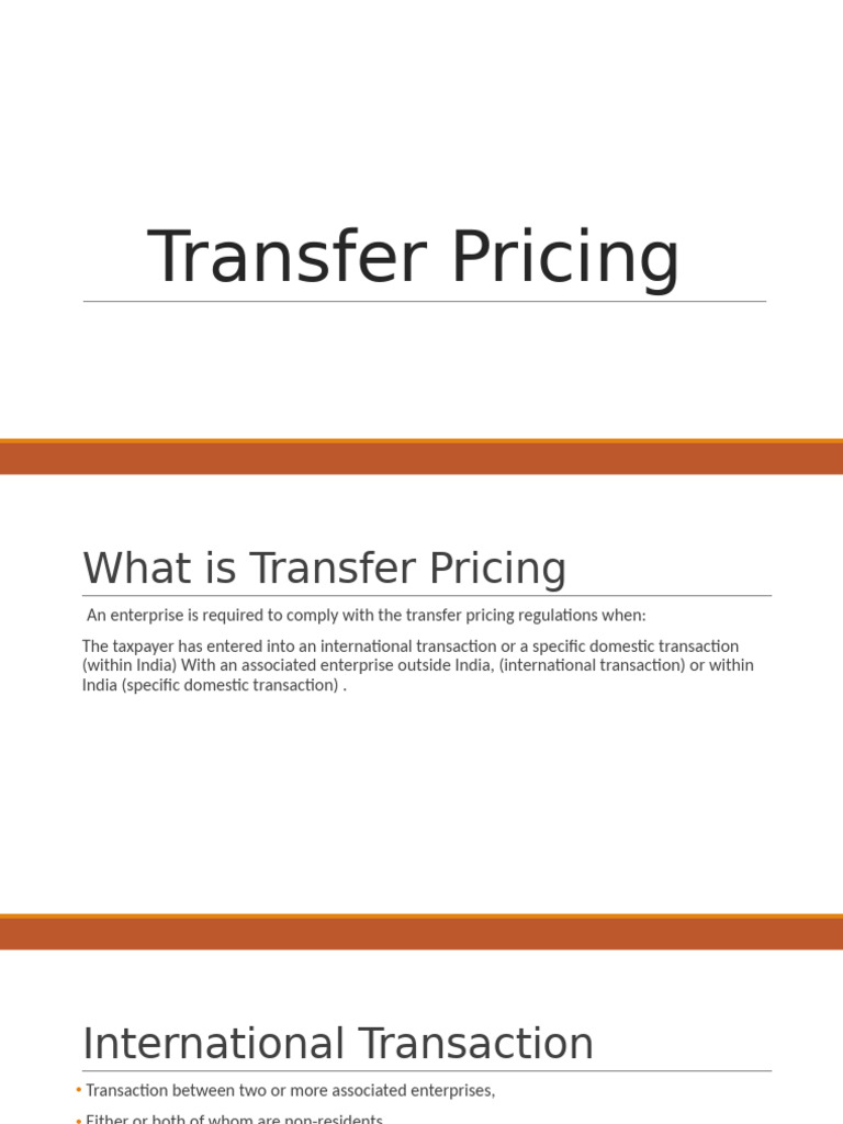 Understanding Transfer Pricing Regulations | PDF | Business ...