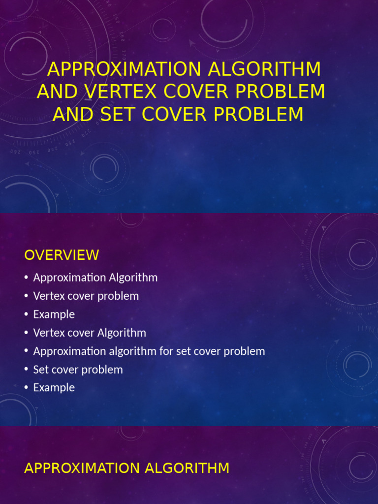 Presentation Of Design Analysis And Algorithm On Approximation Pdf