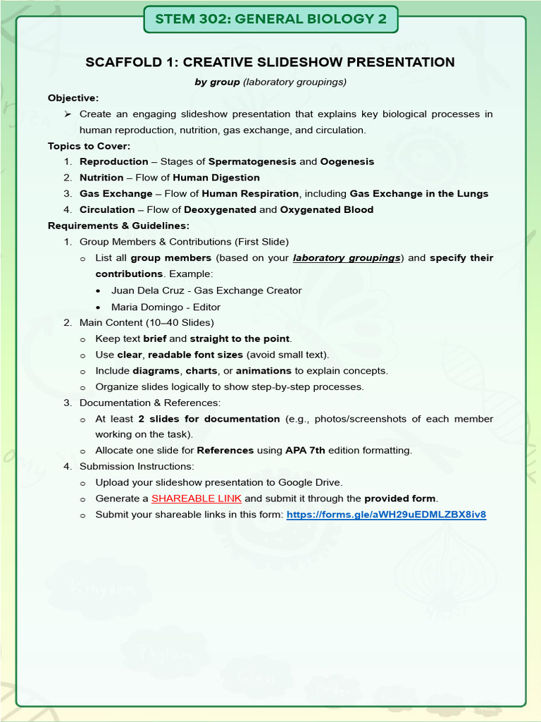 SCAFFOLD 1 Creative Slideshow Presentation | PDF