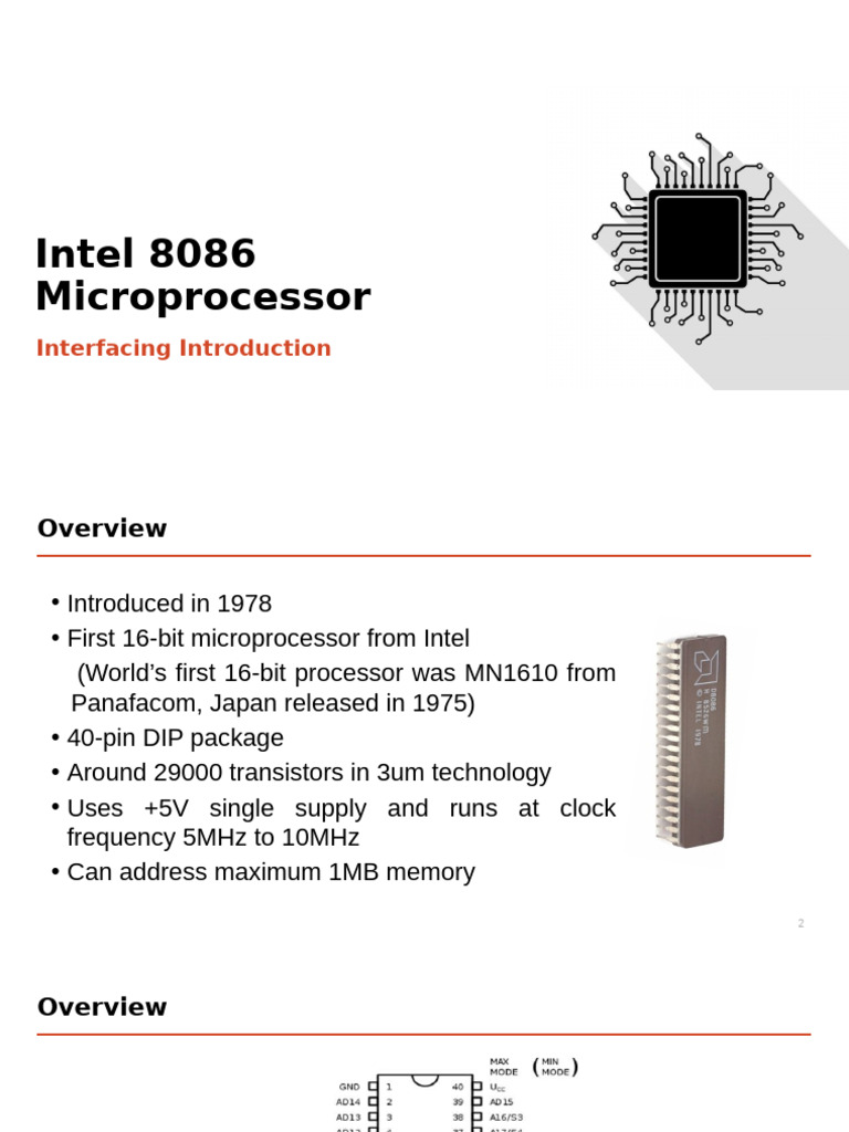 L9 8086 Interface Intro | PDF | Random Access Memory | Central ...