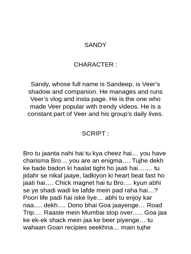 Sandy | PDF
