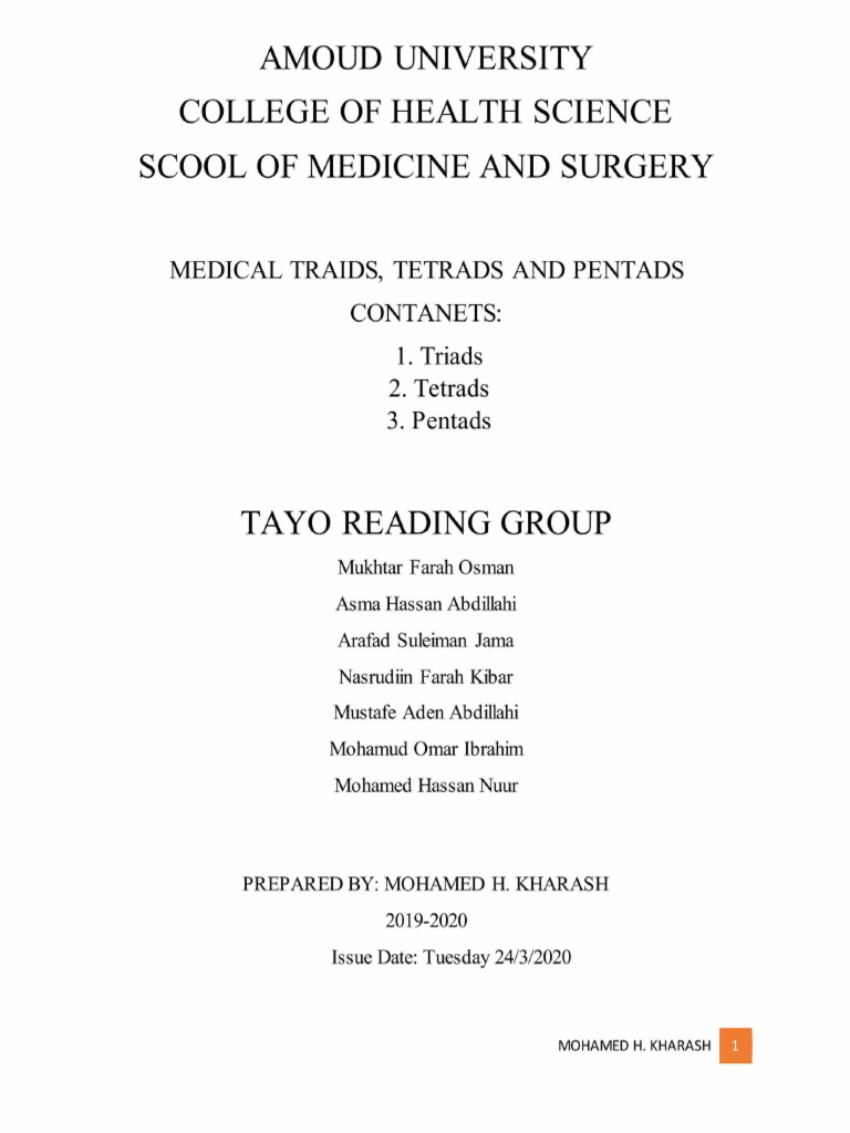 Clinical traids | PDF