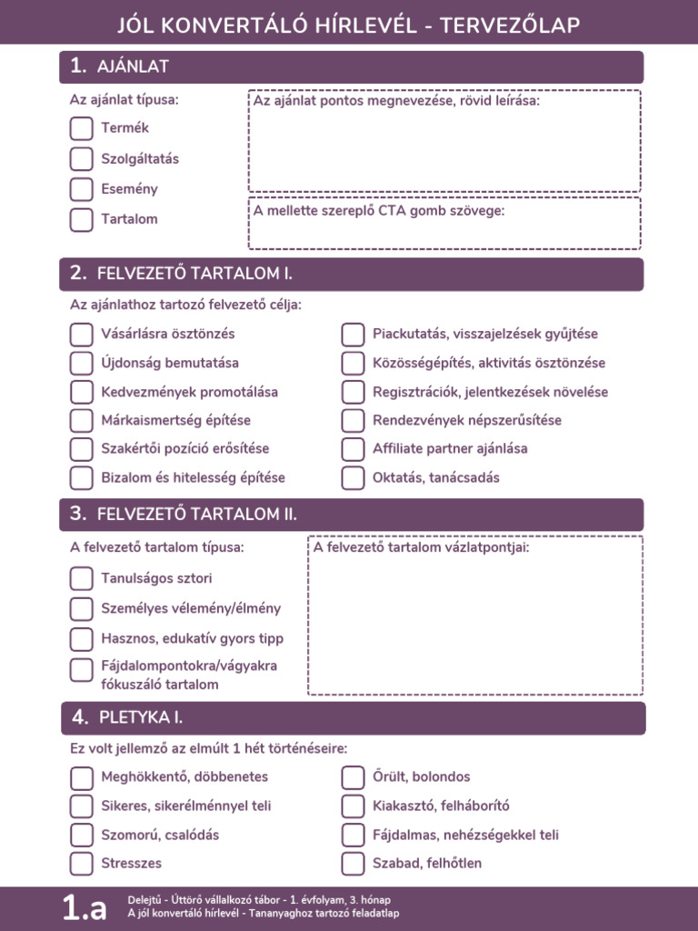 Feladatlap-Jol-konvertalo-hirlevel-tervezolap | PDF