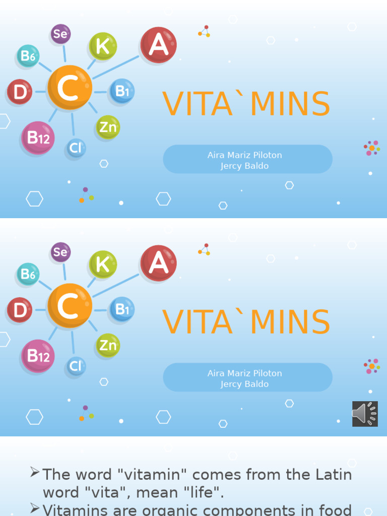 PILOTON AND BALDO VITAMIS PRESENTATION | PDF