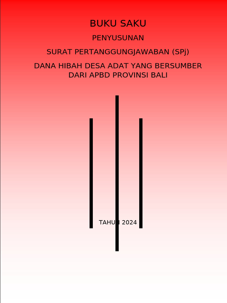 Panduan SPj Dana Hibah Desa Adat 2024 | PDF
