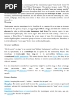 All The World's A Stage by William Shakespeare - Poem Analysis | PDF ...