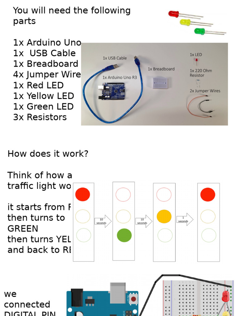 Arduino Traffic Lights | PDF