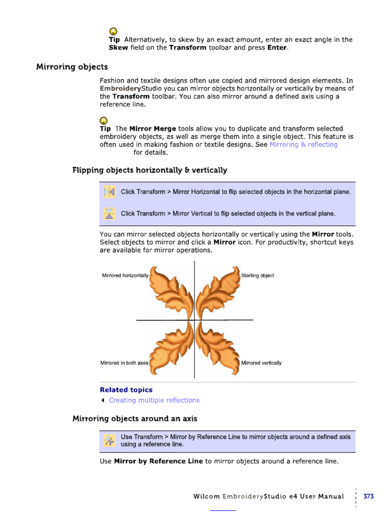 Reshaping Objects Reference Docs | PDF