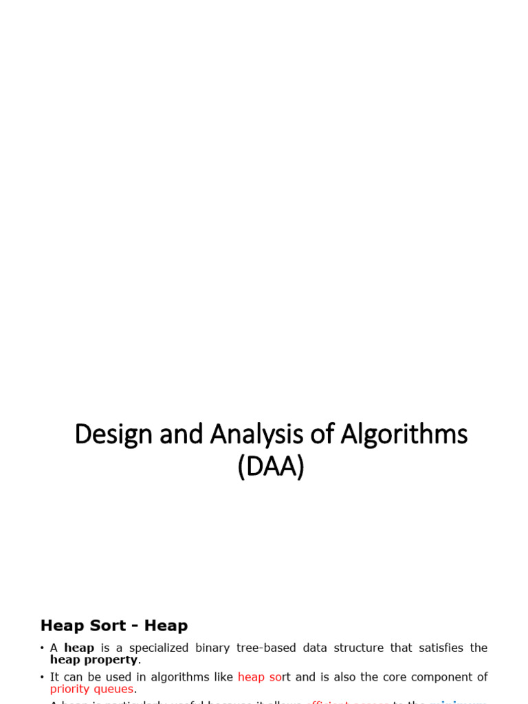 DAA Unit 1 - Part_2 | PDF | Algorithms And Data Structures | Algorithms