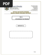 Setswana GR 11 HL Paper 1 | PDF | Languages Of Africa | Southern Africa