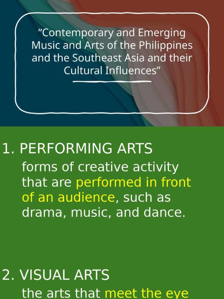 Music Arts Quarter 1 | PDF | The Arts | Dances