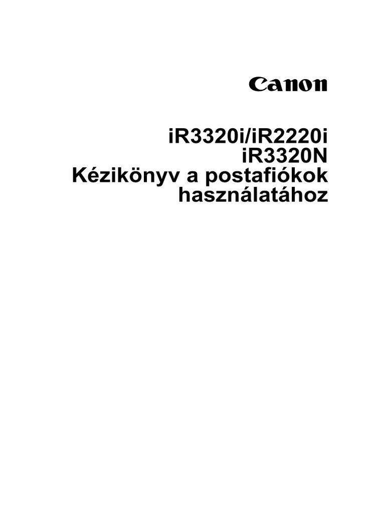Ir2220i 3320i MFG HUN | PDF