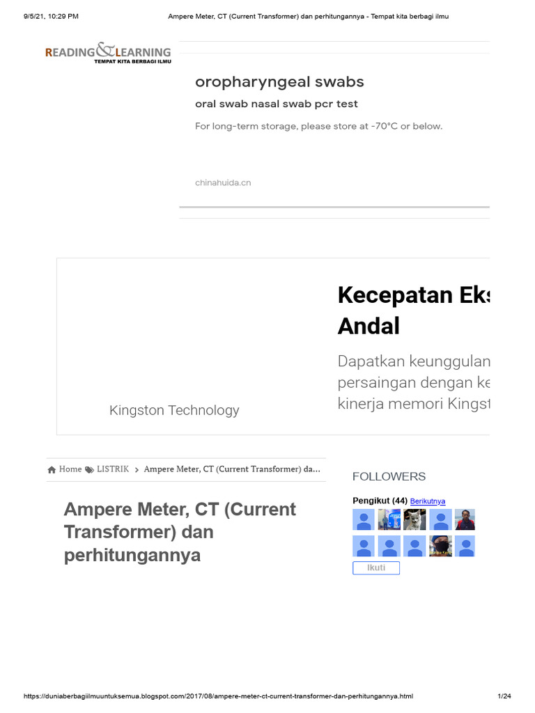 Ampere Meter, CT (Current Transformer) Dan Perhitungannya - Tempat Kita ...
