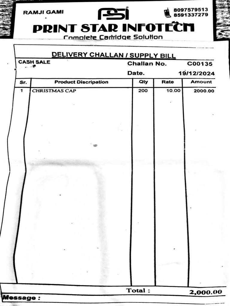 Uniform Shopping Bill | PDF