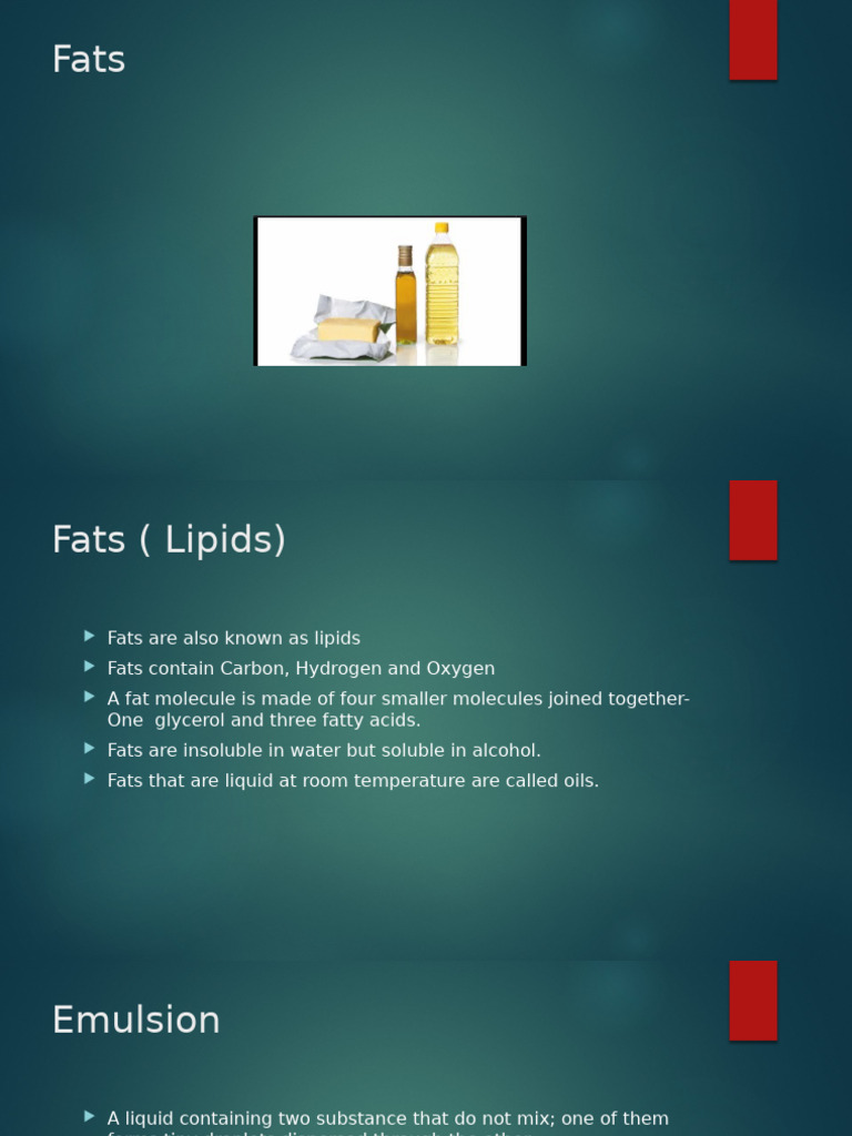 Chapter 4 Biological Molecules - Fats | PDF