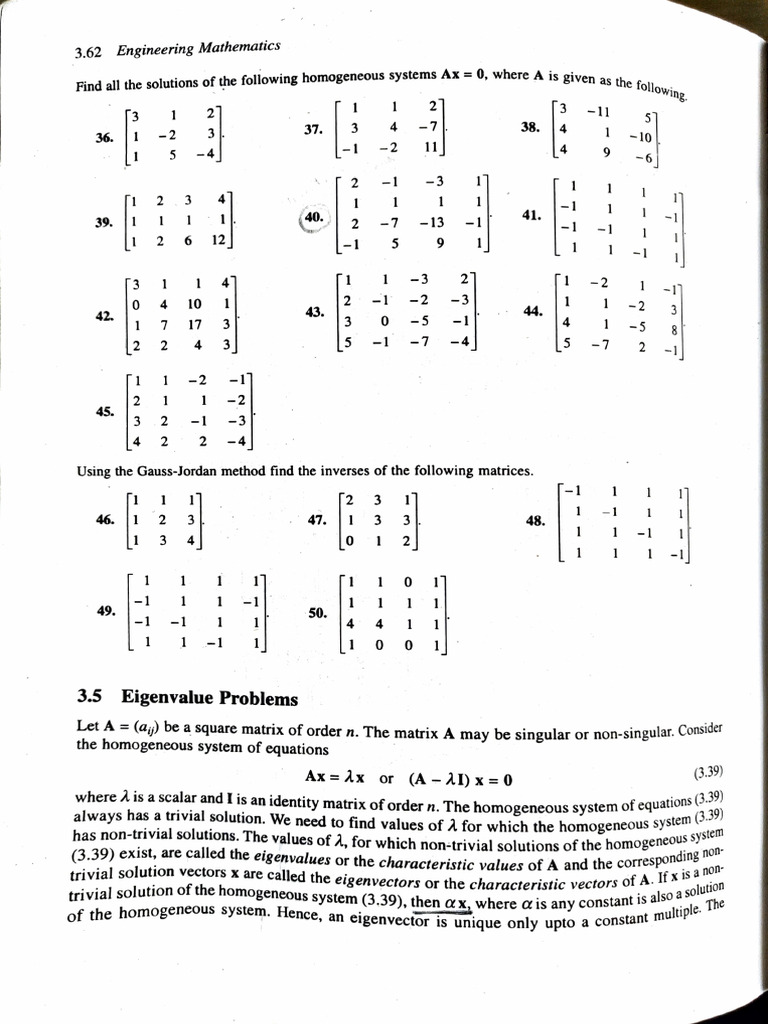 Vector Spaces (Part-3) 27-02-25 | PDF | Eigenvalues And Eigenvectors | Matrix (Mathematics)