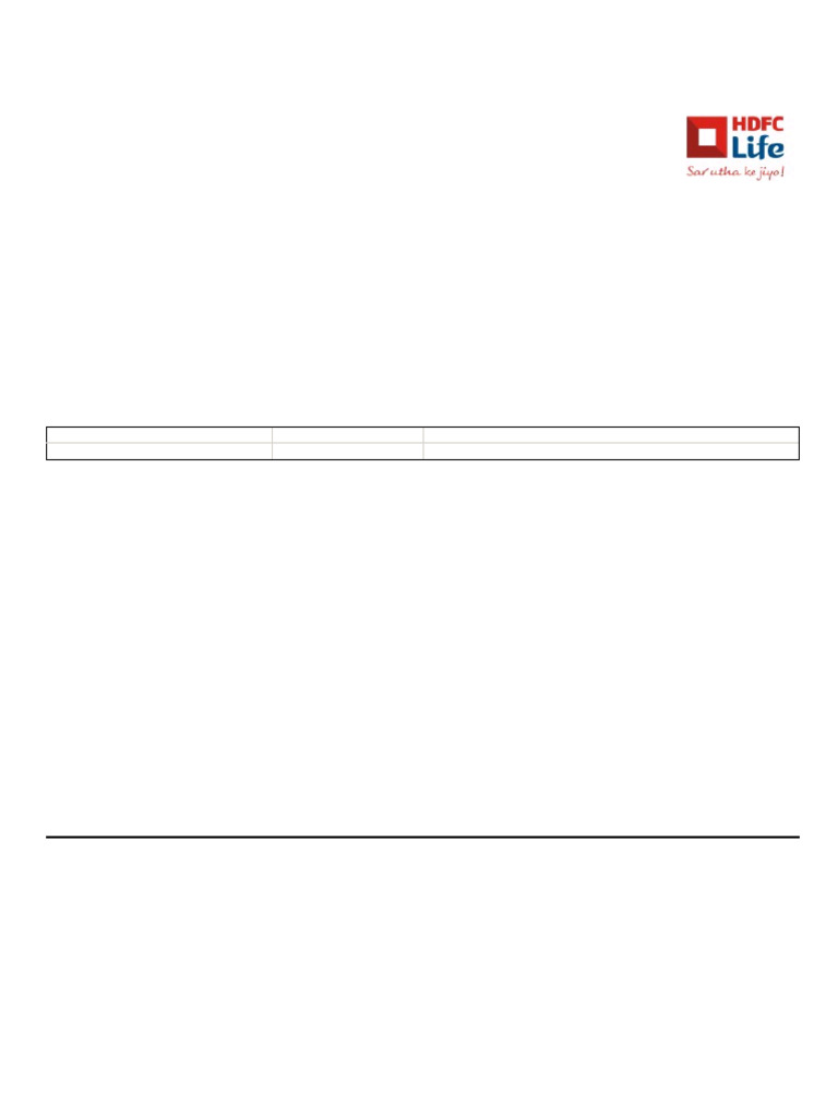 HDFC Life ProGrowth Plus Renewal Receipt | PDF | Insurance | Life Insurance