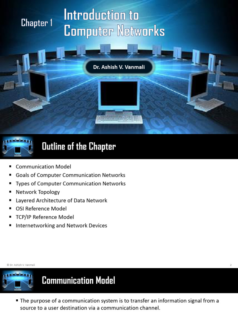 Chapter 1 - Intro To Computer Networks | PDF | Osi Model | Internet Protocol Suite