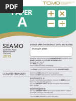 SASMO Sample Paper and Syllabus 1 | PDF | Mathematics | Statistics
