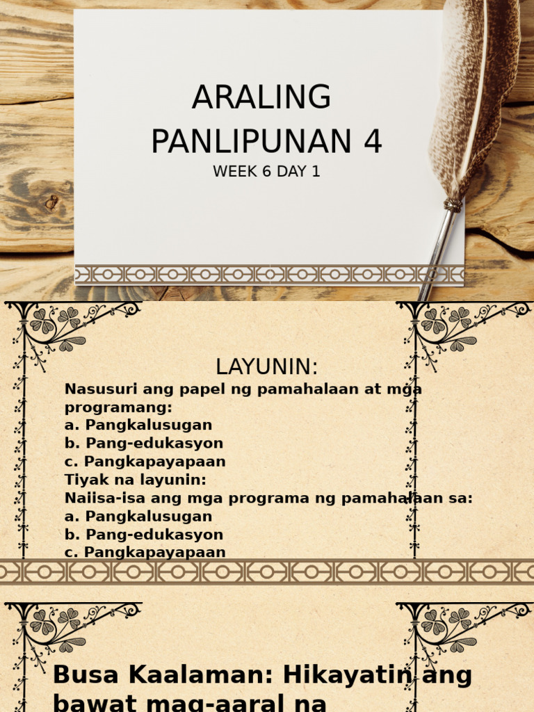 Q3 ARAL PAN 4 WEEK 6 DAY 1 | PDF