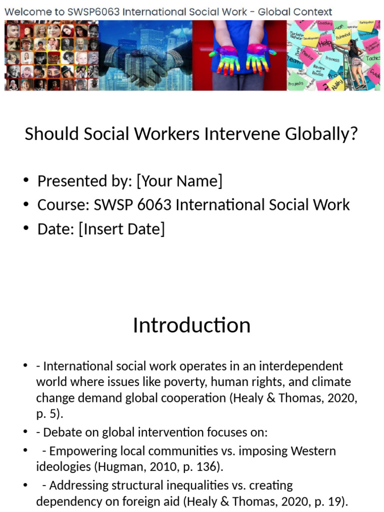 International Social Work Presentation | PDF | Social Work | Non ...