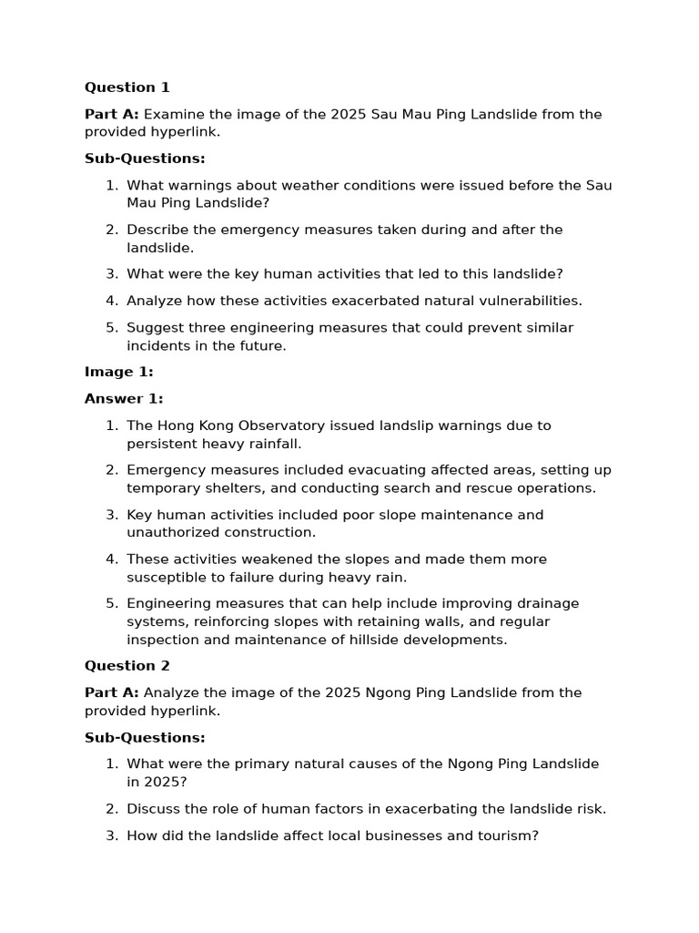 Part A: Sub-Questions | PDF