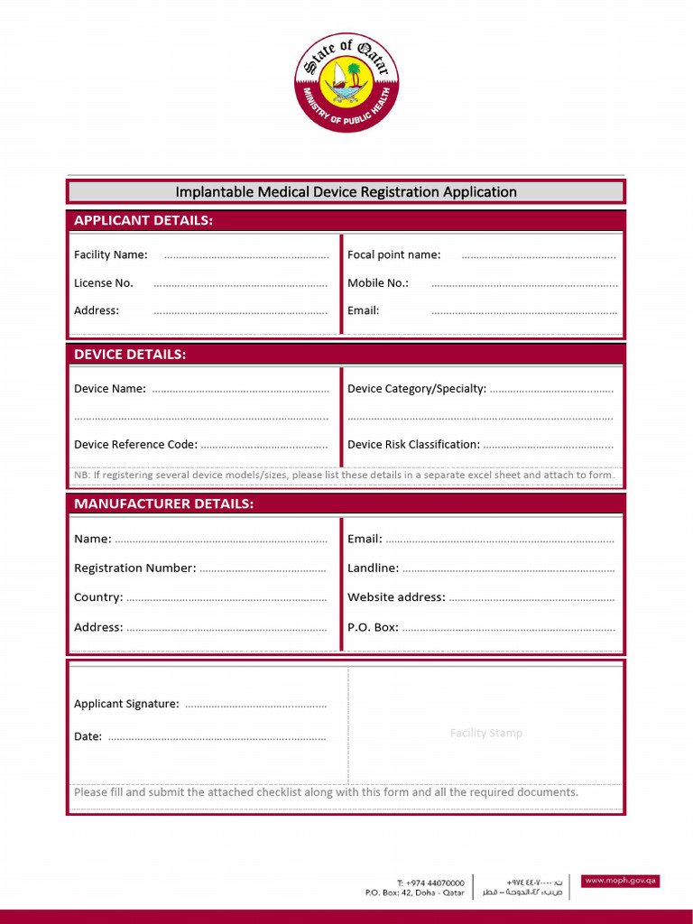 IMD Registration Application Form | PDF