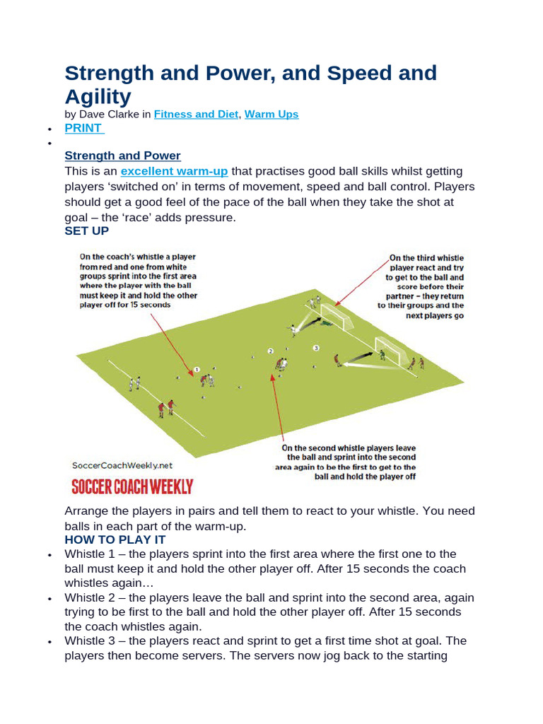 Strength and Power - Warm - Up | PDF